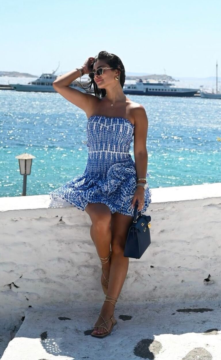 Kavala Dress Azul - GINEBRA